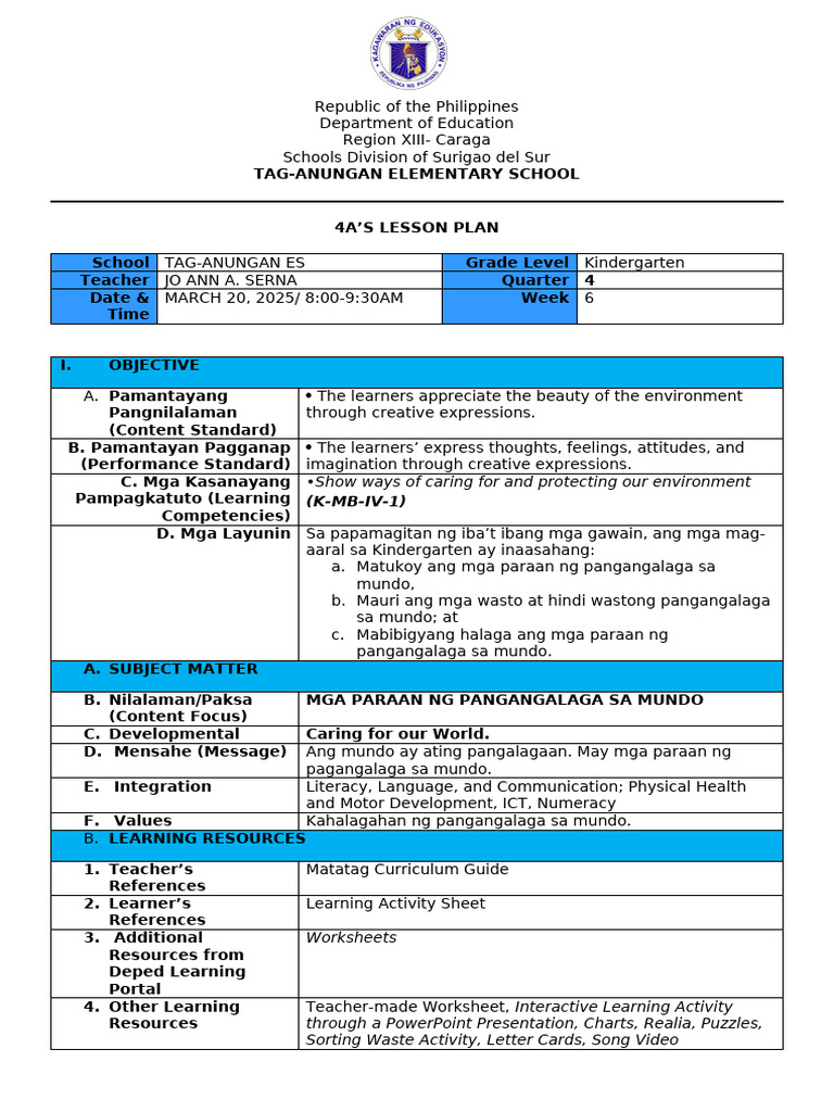 Updated Lesson Plan With PPST 1.2.2 | PDF
