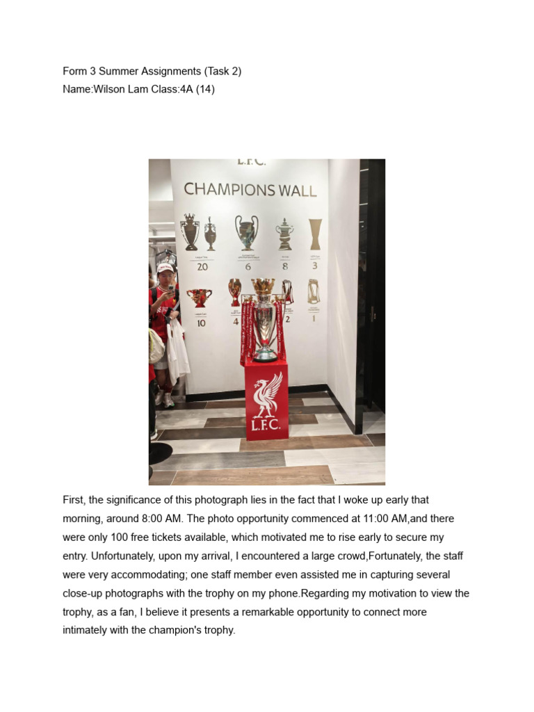 Form 3 Summer Assignments (Task 2) - 1 | PDF