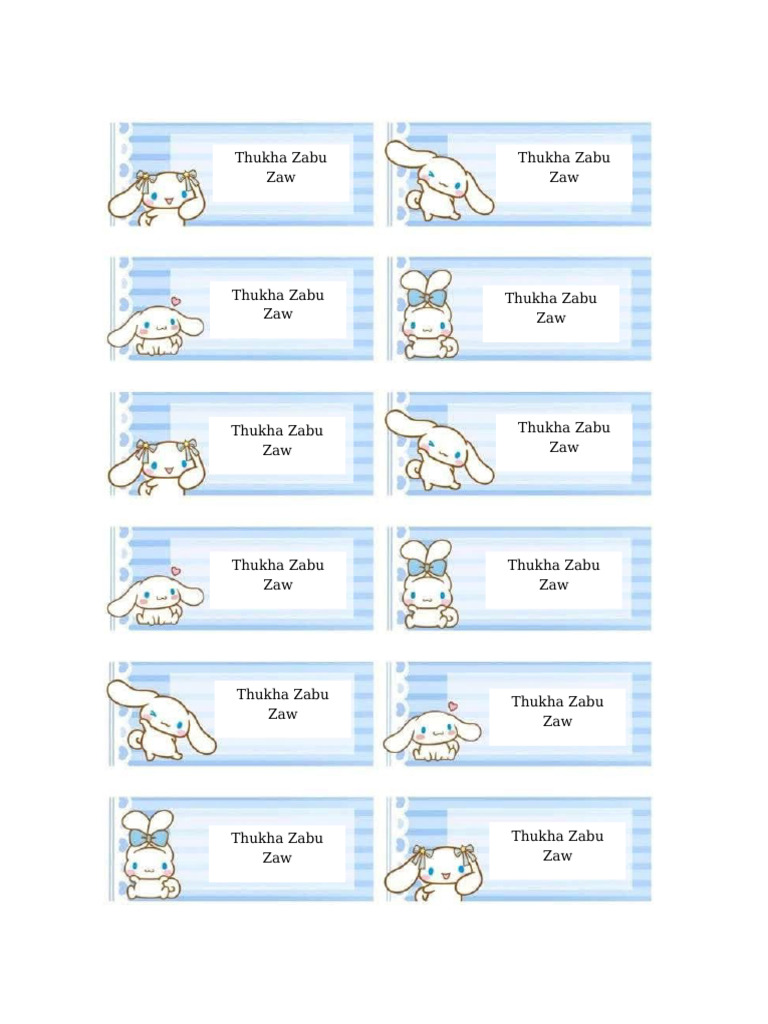 Cinna Name: Thukha Zabu Analysis | PDF