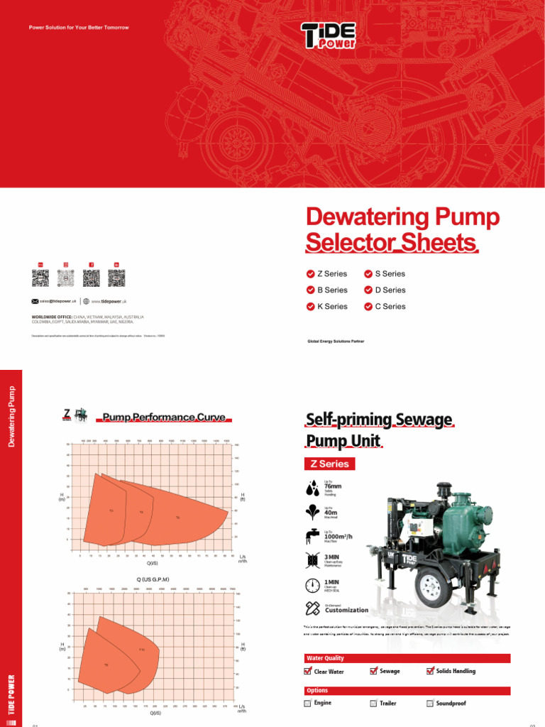 Tide Power Catalog - Water Pump Sets | PDF | Pump | Water