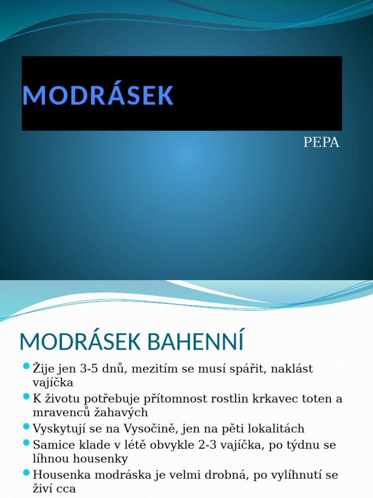 MODRÁSEK | PDF