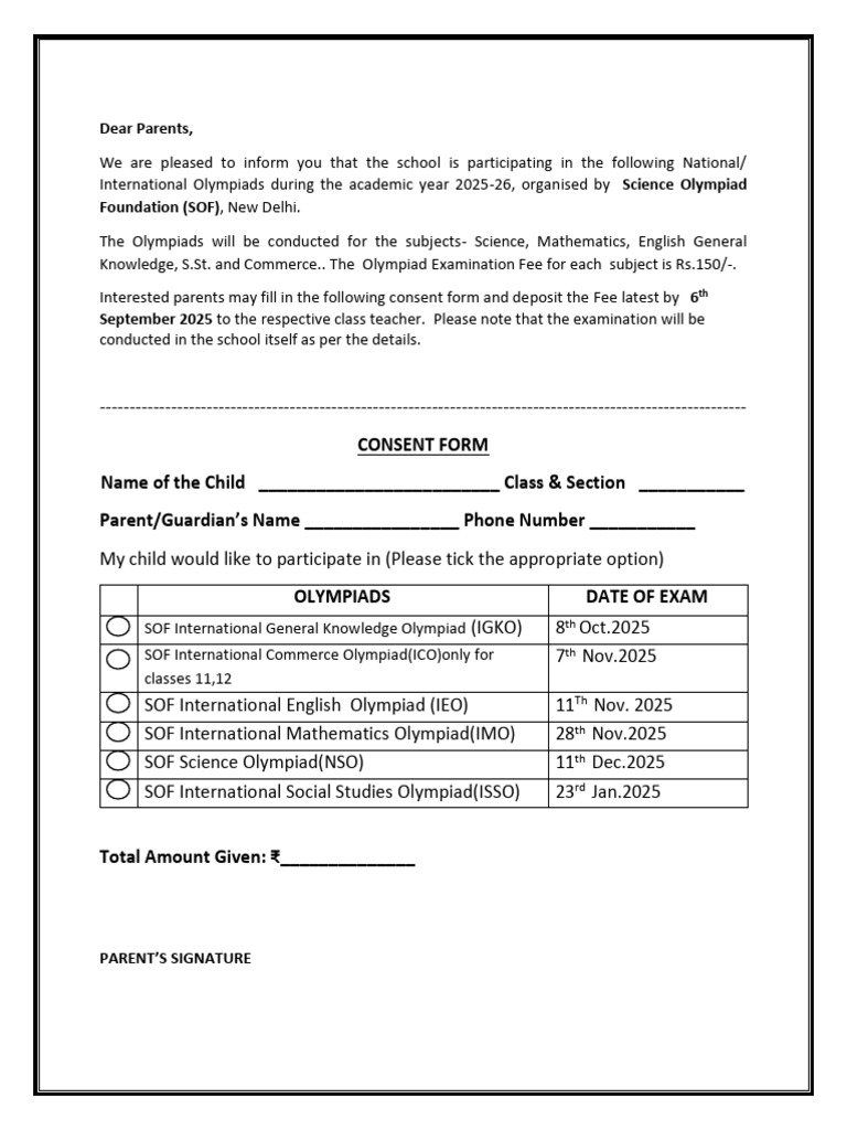 SOF Olympiad Circular 25-26 | PDF
