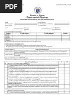 Reclassification Form For Teaching Positions (RFTP) | PDF | Educational ...
