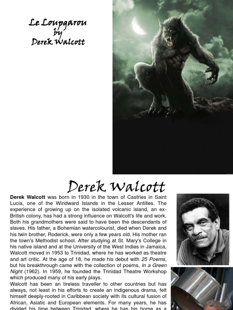 Le Loupgarou: by Derek Walcott | PDF | Werewolves | Poetry