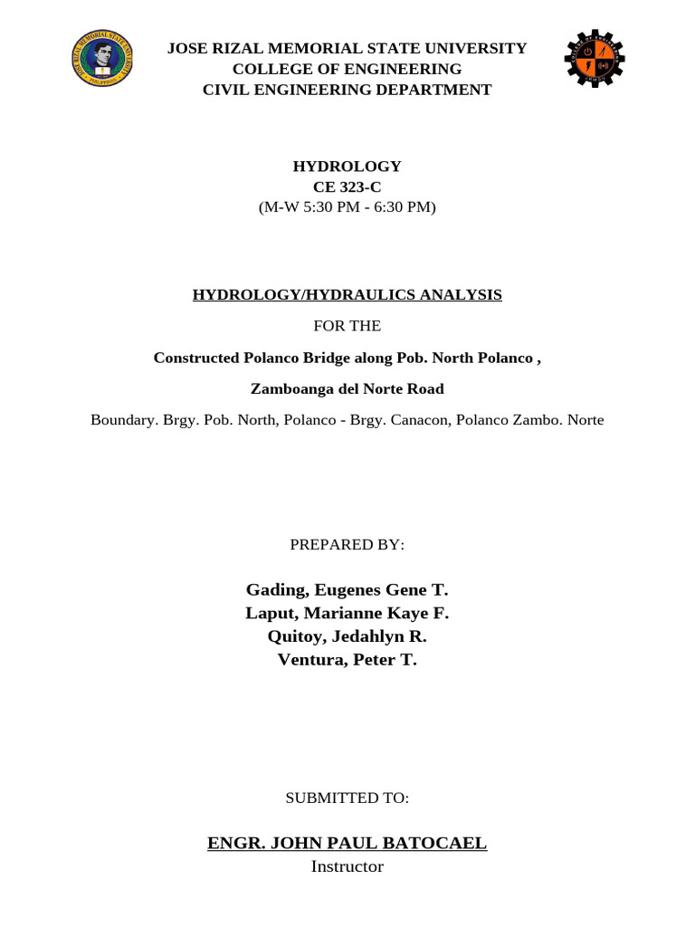 Final Requirements in Hydrology - 4 | PDF | Discharge (Hydrology ...