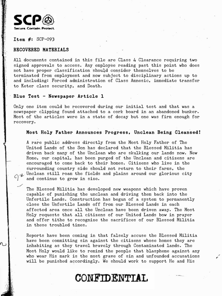 SCP-093: Recovered Materials Overview | PDF | Gun | Revolver