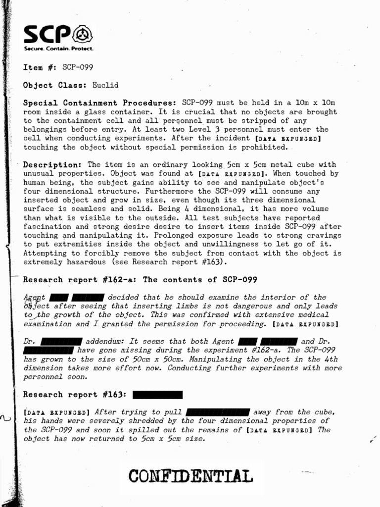 SCP 099 | PDF