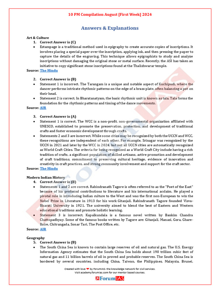 10 PM MCQs Compilation August First Week 2024-17-21 | PDF | Genetically Modified Crops | River
