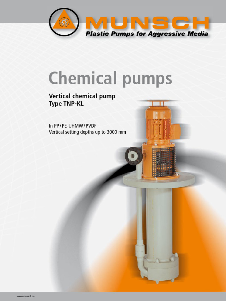 TNP-KL Vertical Chemical Pump Overview | PDF | Pump | Pipe (Fluid ...