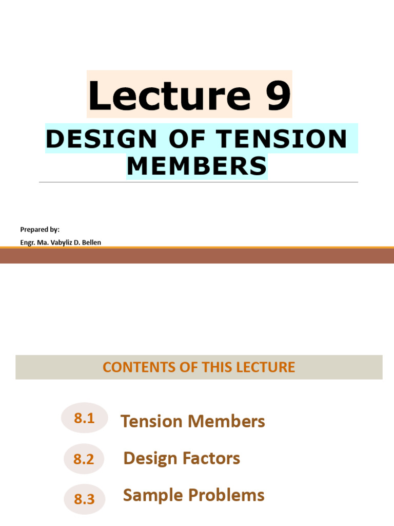 Tension Member Design Guide | PDF | Screw | Rivet