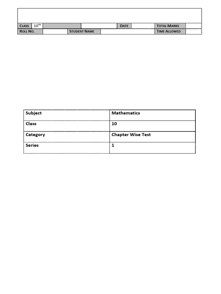 10th Math S1, S2 and S3 | PDF