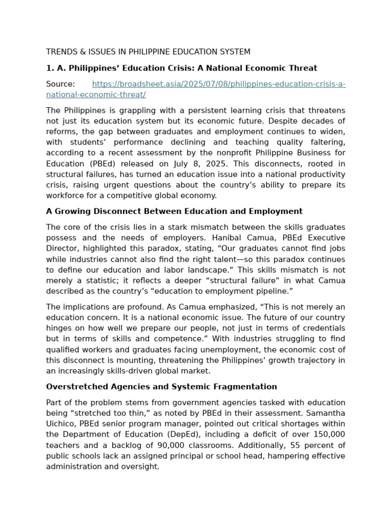 Current Issues in Education Source ONLINE Reference Articles | PDF ...