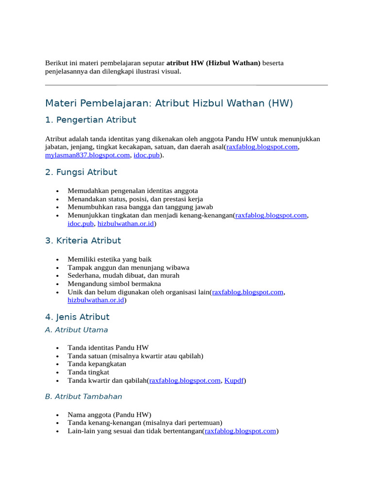 Seragam Dan Atribut He | PDF