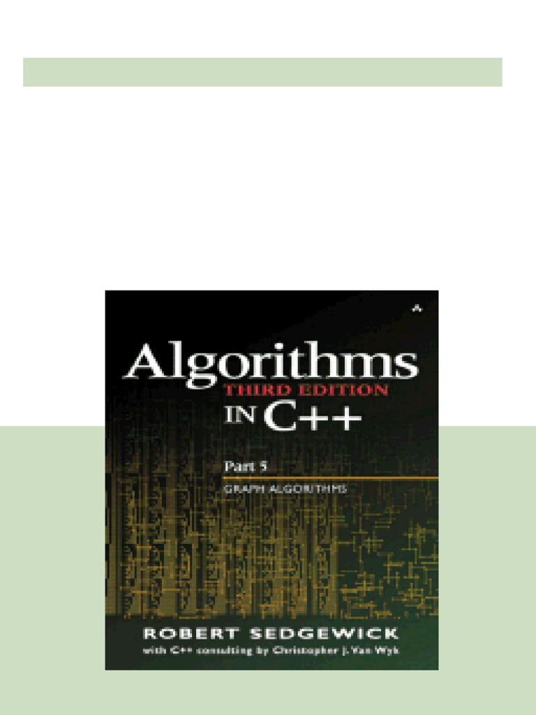 Algorithms in C Part 5 Graph Algorithms | PDF