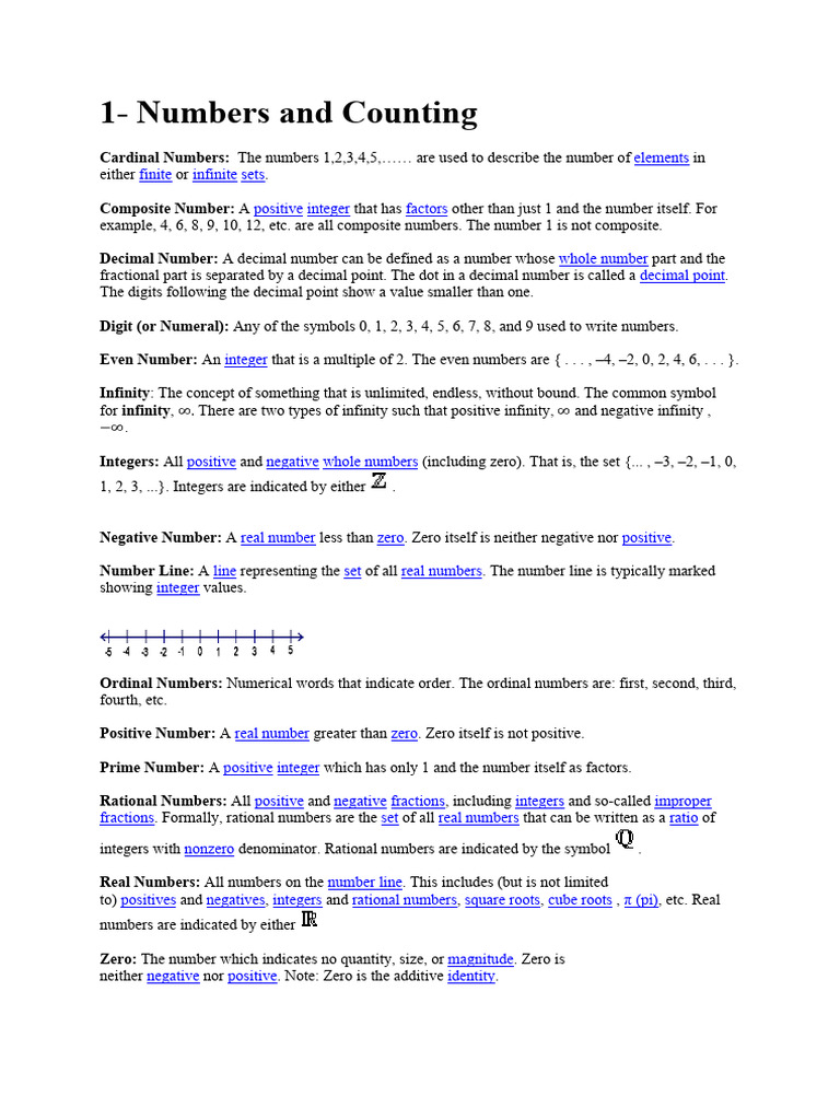 Grade Prep-Maths Glossary | PDF | Numbers | Subtraction