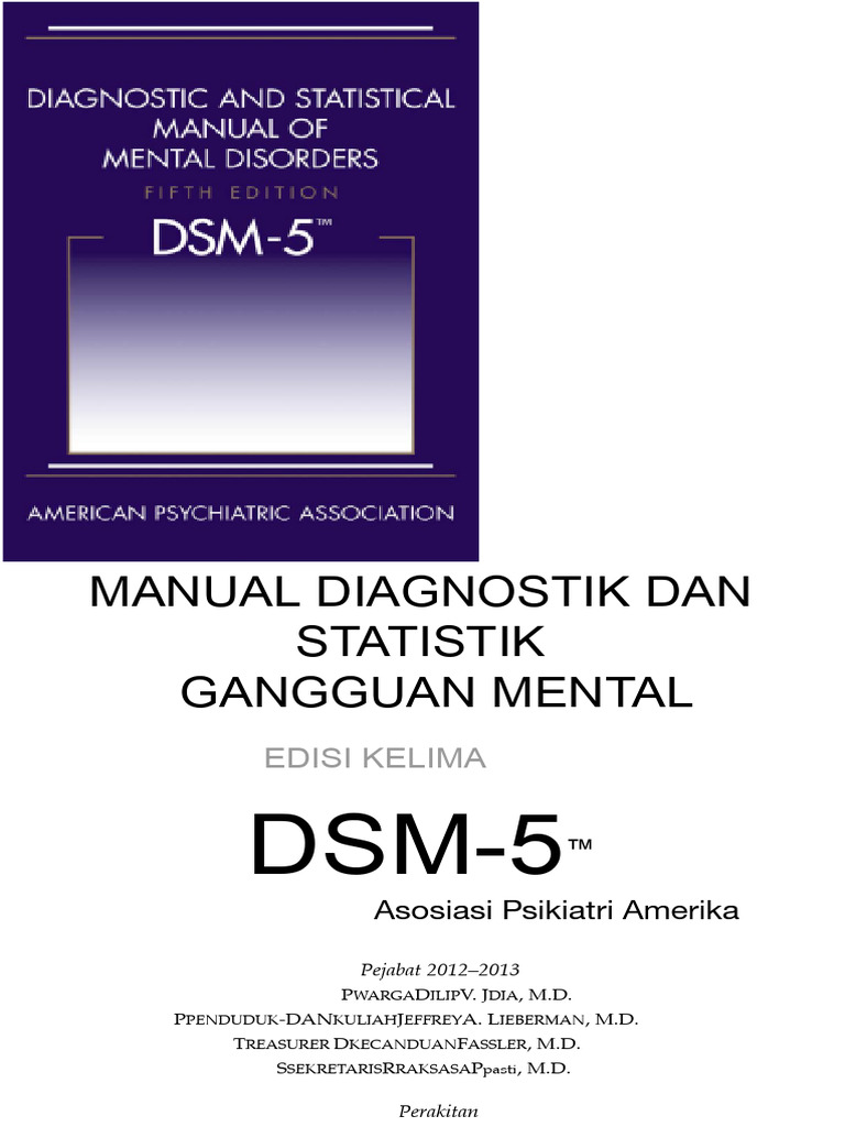 Salinan Terjemahan Diagnostic And Statistical Manual Of Mental