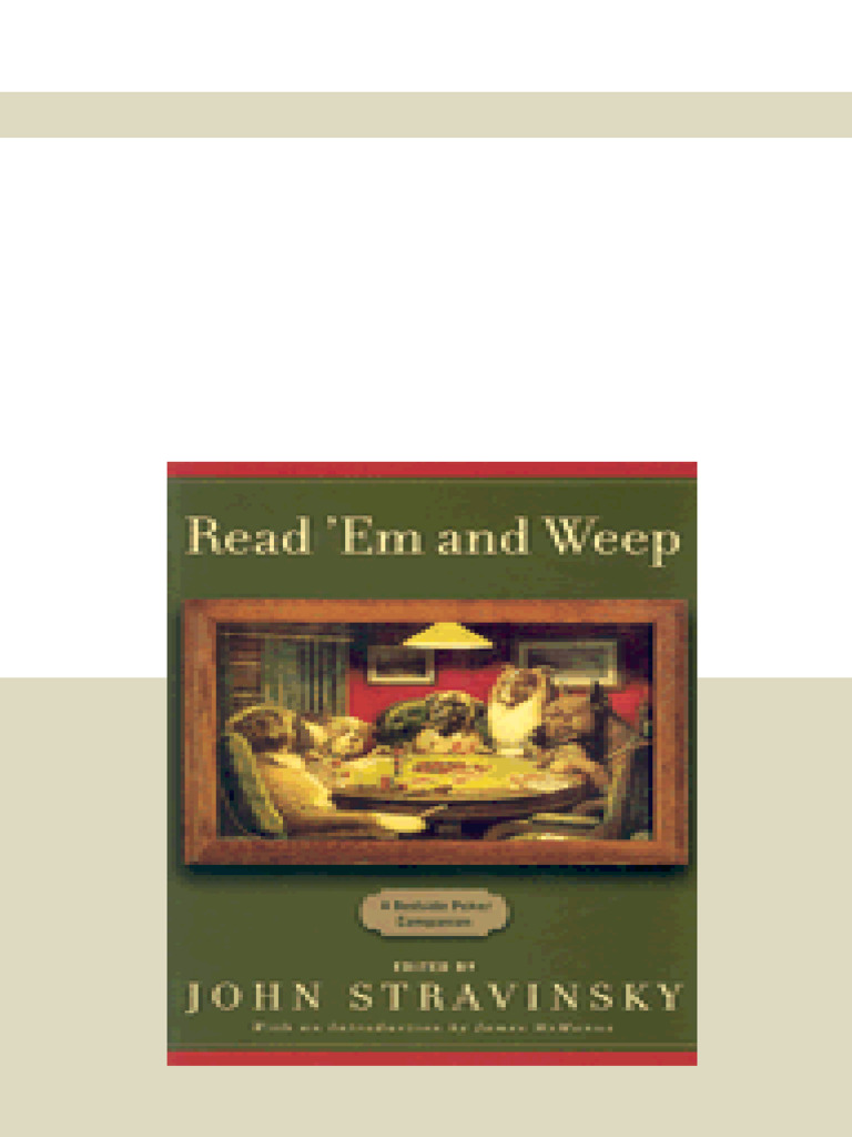 Read em and Weep A Bedside Poker Companion | PDF