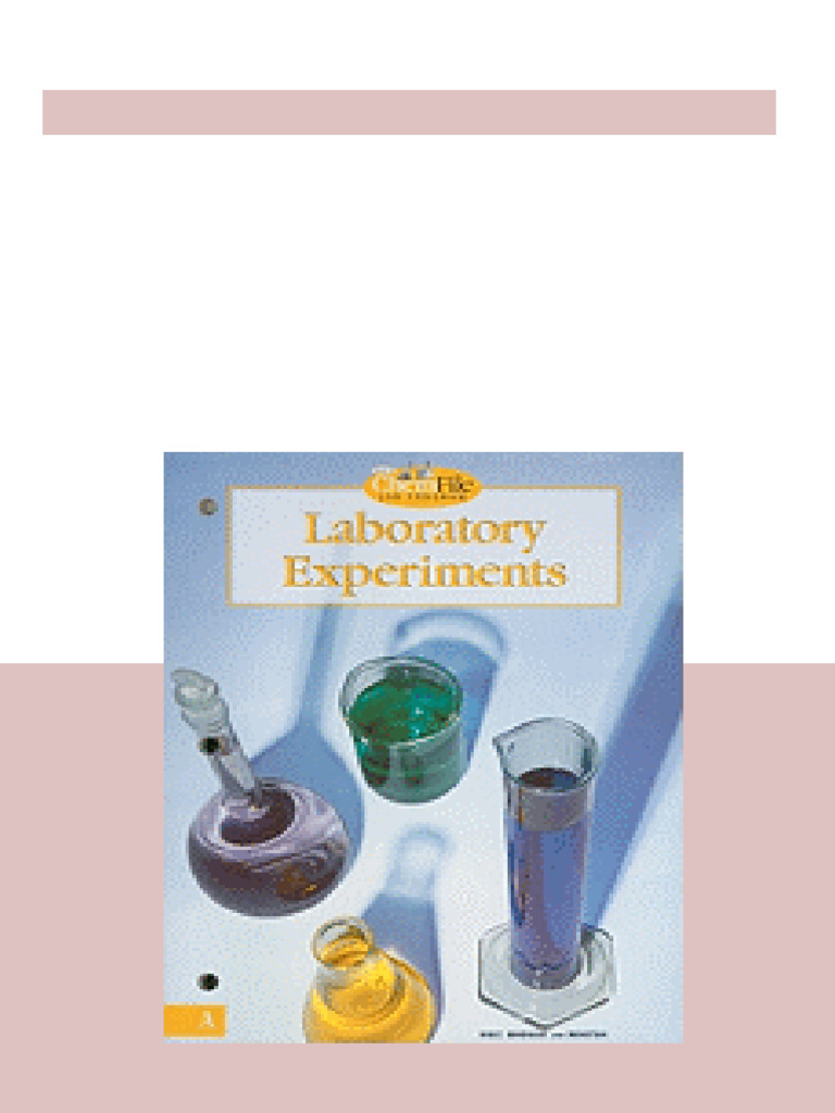 Holt Chemistry Laboratory Experiments | PDF