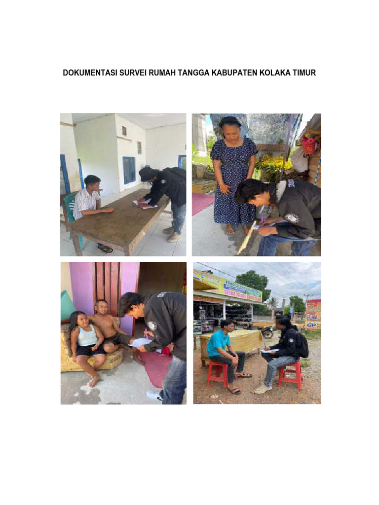 Dokumentasi Survei Rumah Tangga Spal Koltim | PDF