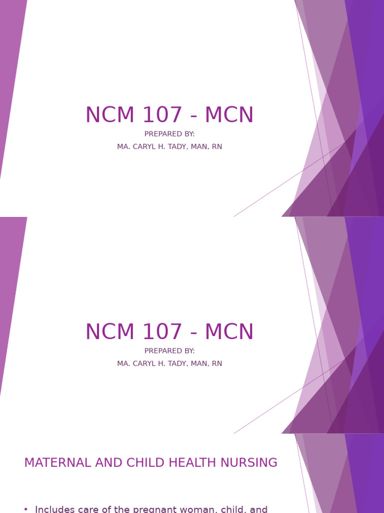 NCM 107 Module 1 | PDF | Puberty | Combined Oral Contraceptive Pill
