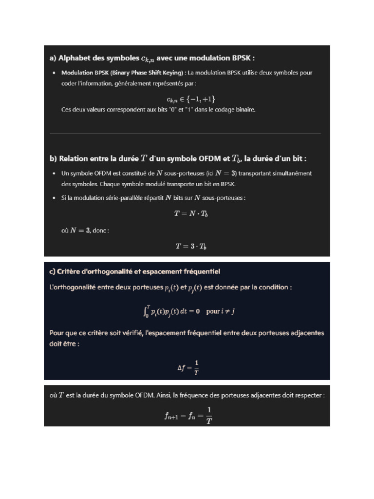 Solution Exo1 OFDM | PDF