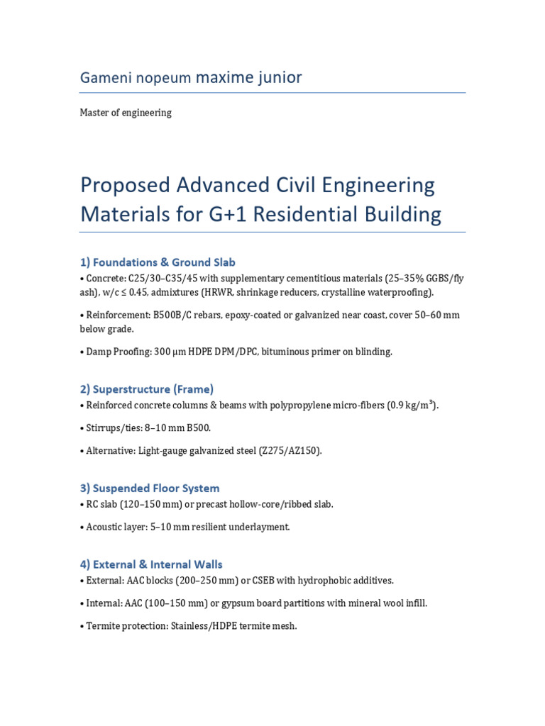 Advanced Civil Engineering Materials Guide | PDF | Concrete | Building