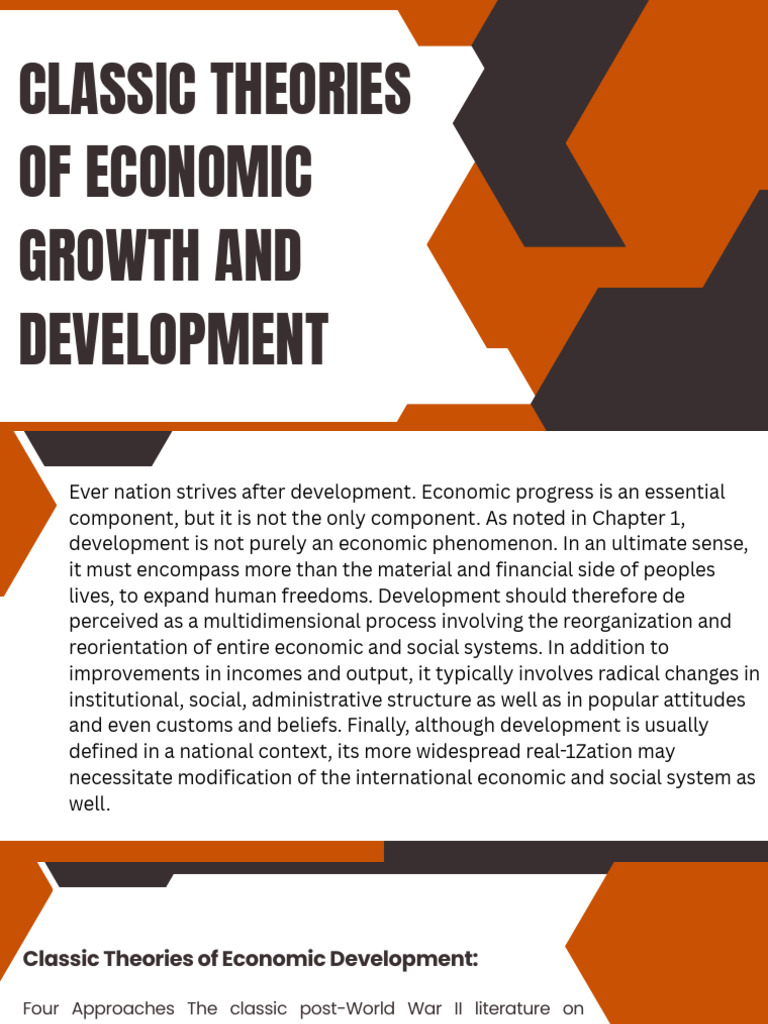 Classic Economic Growth Theories Explained | PDF | Economic Growth ...