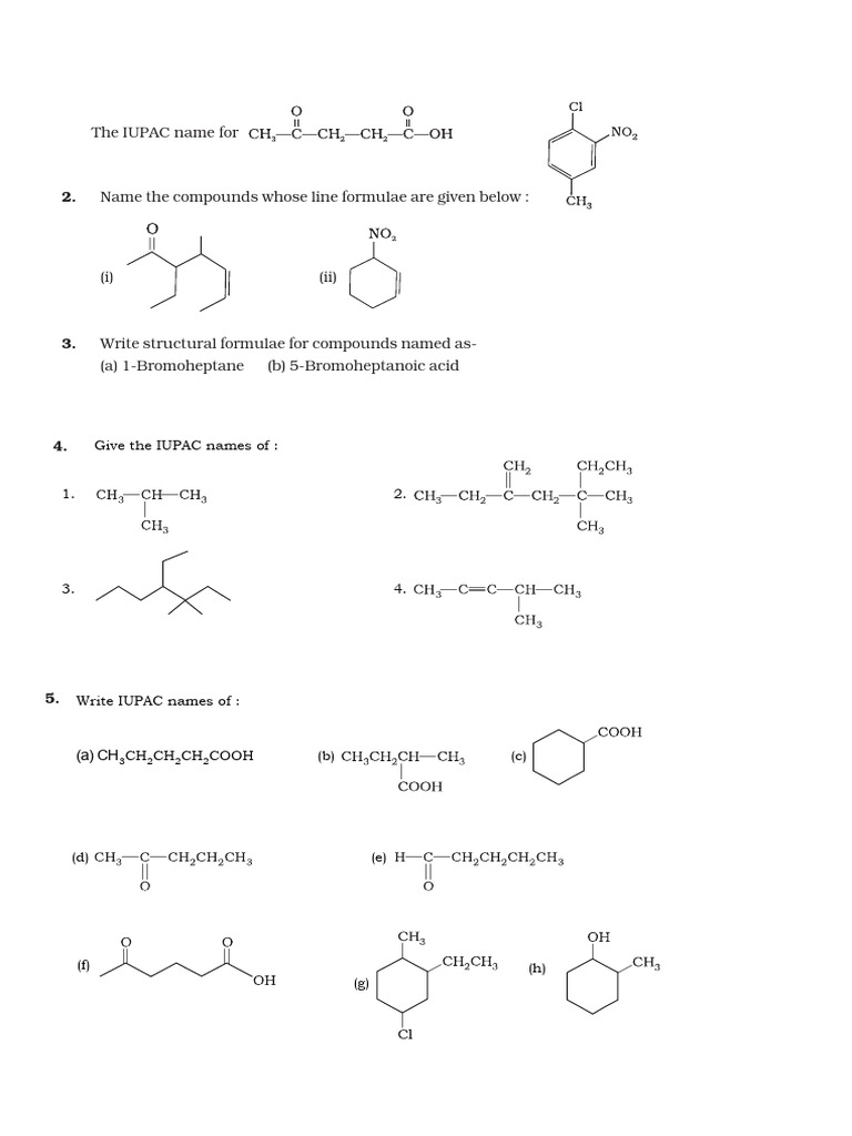 IUPAC Nomenclature Guide for Compounds | PDF