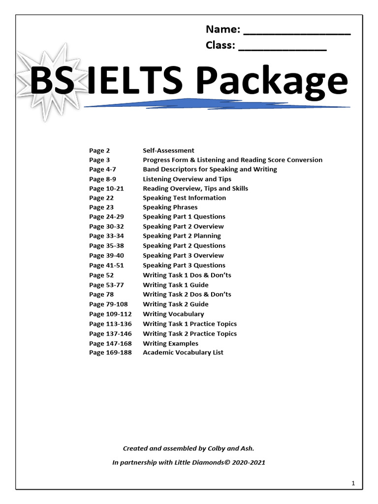 Bs Ielts Package | PDF | Reading Comprehension | Speed Reading