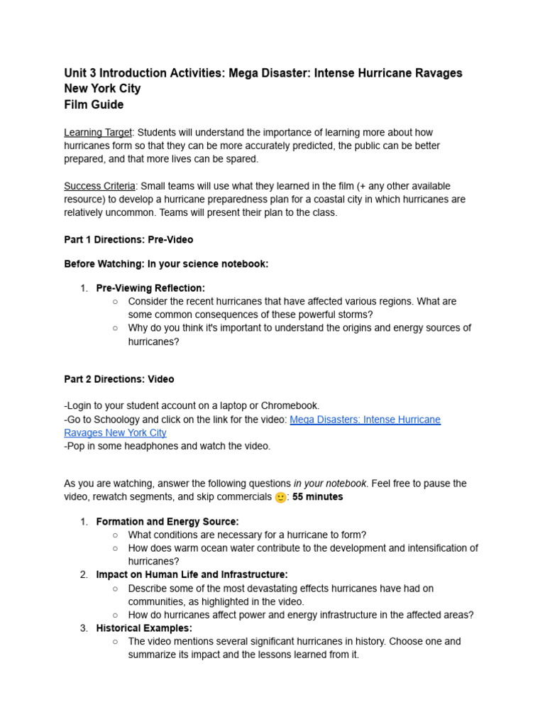 Hurricane Preparedness Plan Guide | PDF | Tropical Cyclones | Emergency ...
