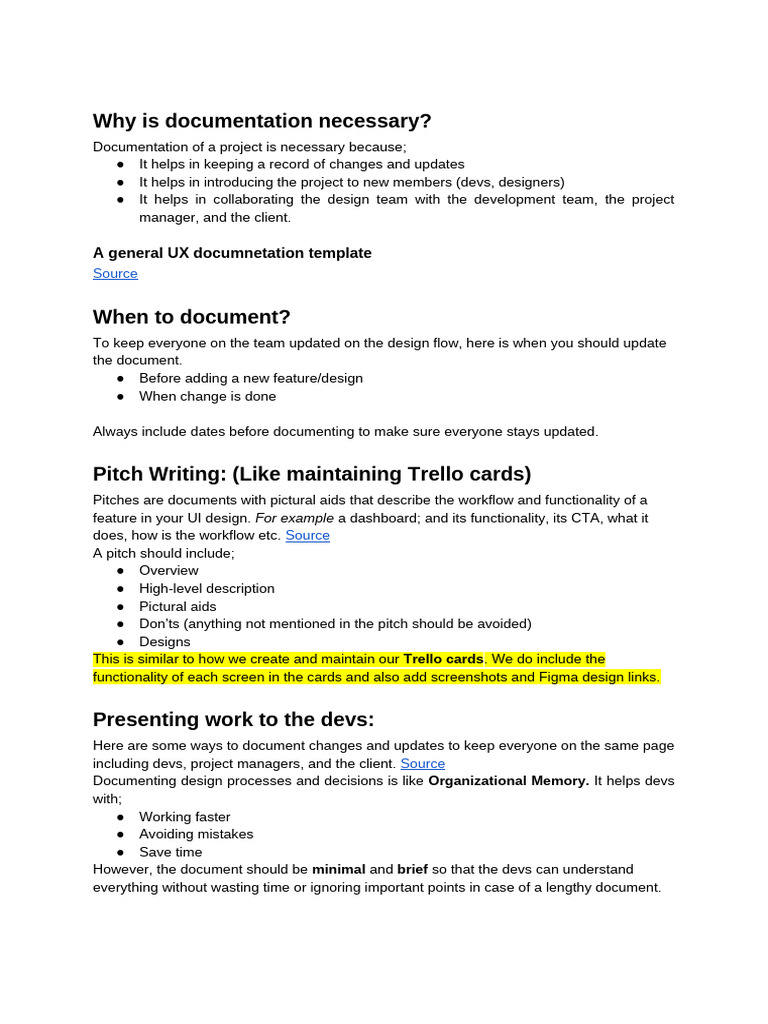 Essential UX Documentation Guide | PDF | Computing | Information Technology