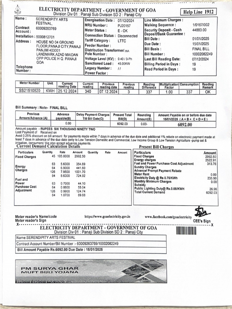 Electricity Bills 2 | PDF