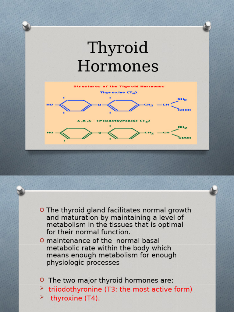 Thyroid Hormones: Functions and Treatments | PDF | Thyroid | Hypothyroidism