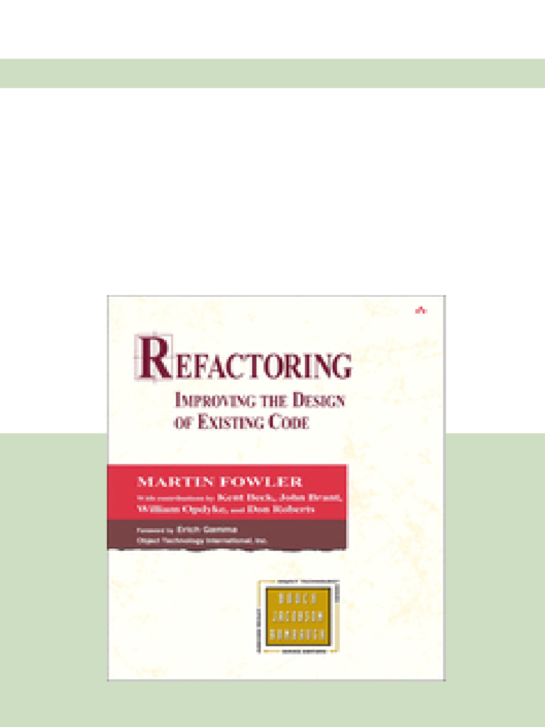 Refactoring Improving The Design of Existing Code | PDF | Arthur Wellesley | Military