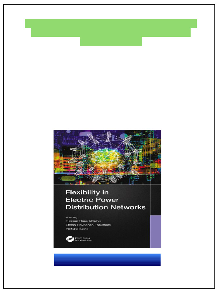 Flexibility in Electric Power Distribution Networks 1st Edition Hassan Haes Alhelou (Editor) PDF ...