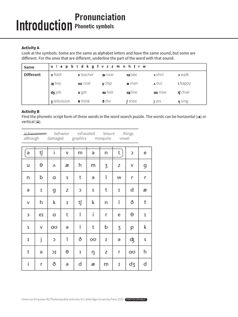 Phonetic Symbols Activity Guide | PDF | Phonetics | Languages Of Asia