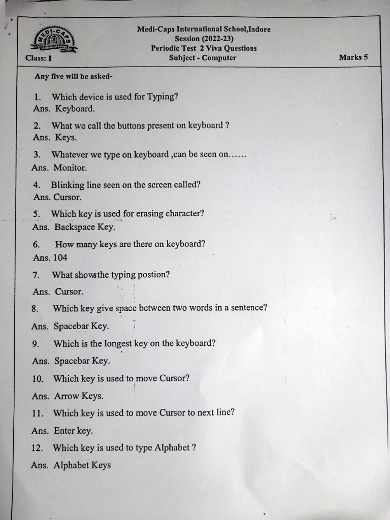 Computer Viva Questions | PDF