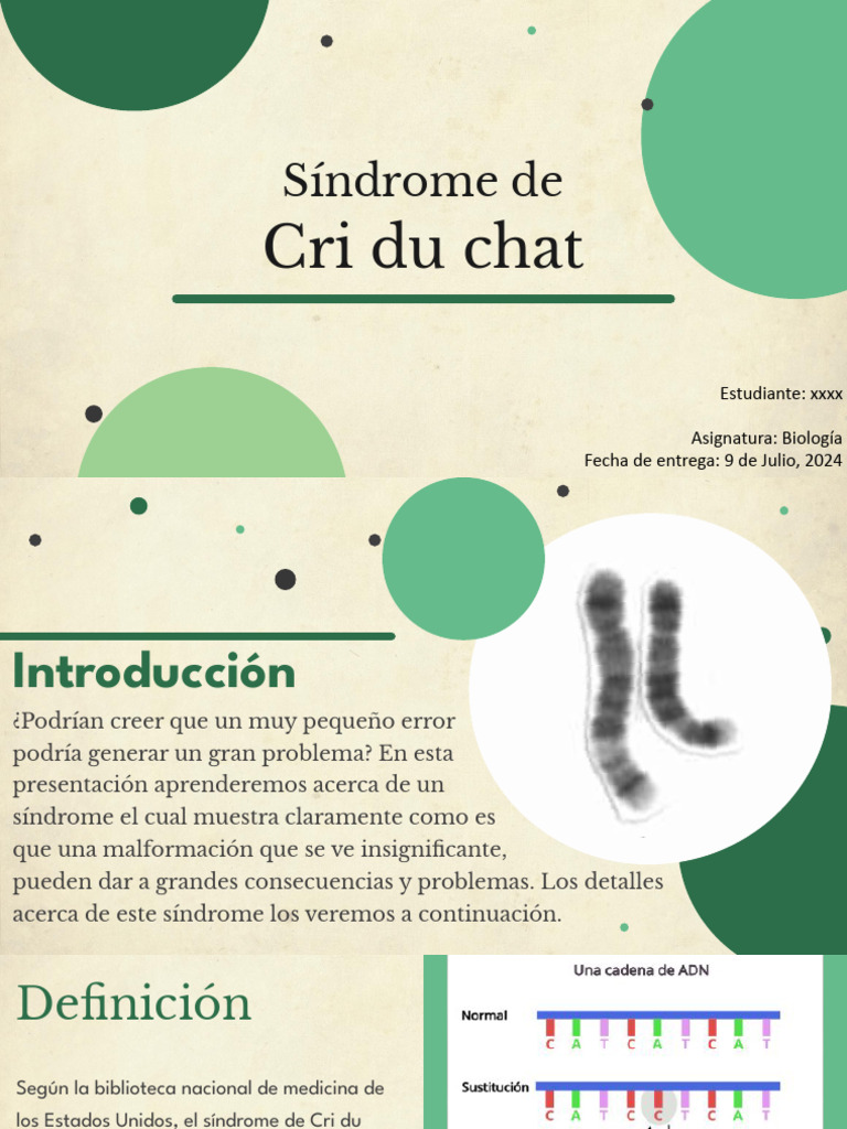 Síndrome de Cri Du Chat | PDF