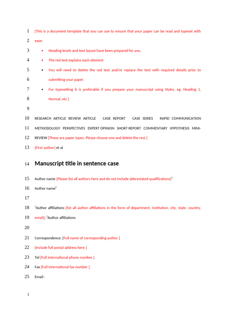 JMR Manuscript Template | PDF
