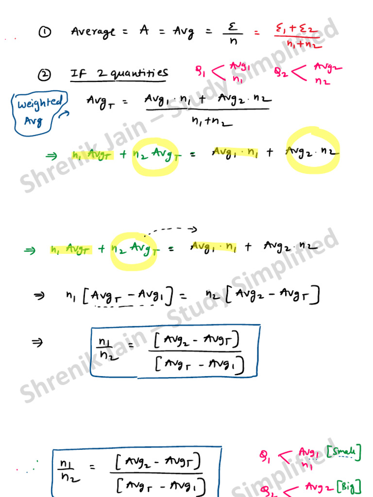 8) Averages and Allegation - PART 2 | PDF
