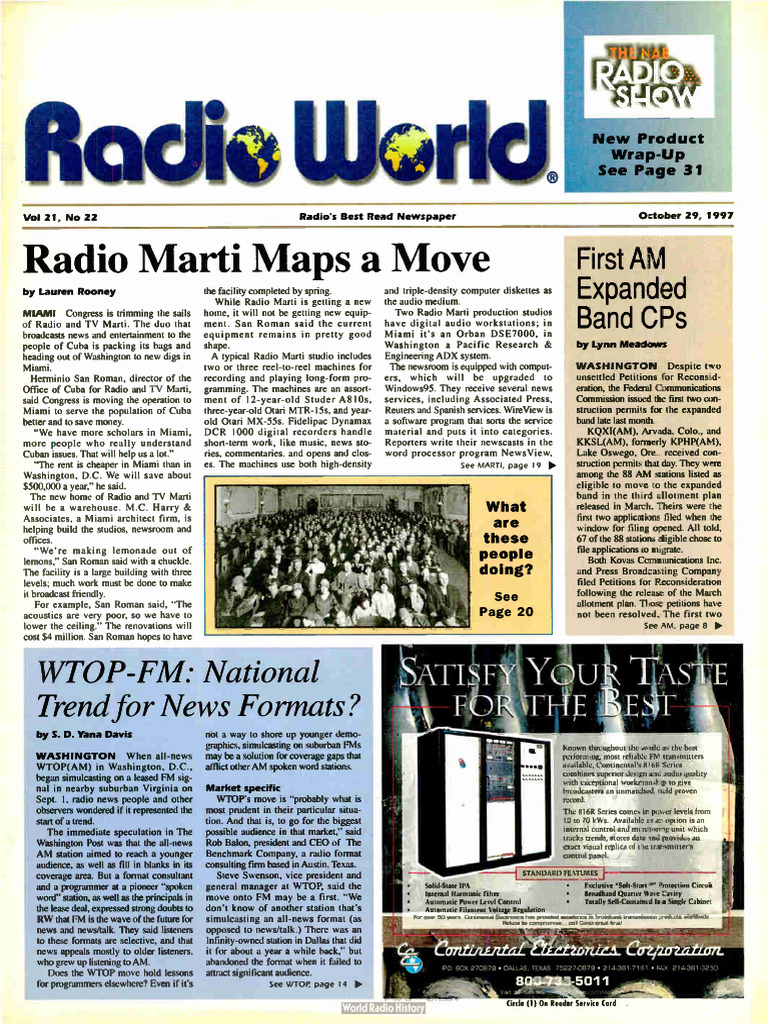 Radio World 1997 10 29 | PDF | Federal Communications Commission ...