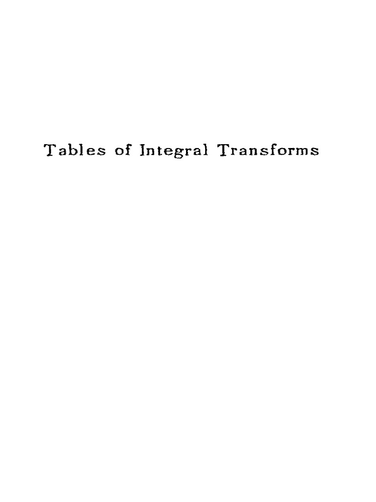 Book of Integral Ttransform | PDF