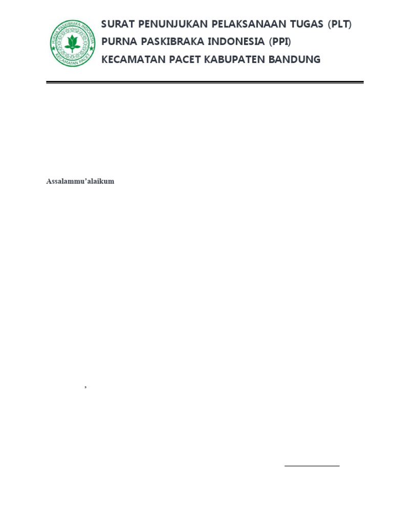 Surat PLT 2025.. | PDF