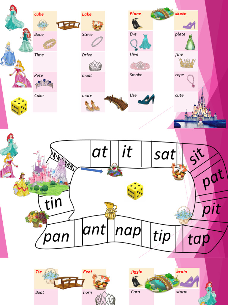 Roll The Dice Phonics Blending Activity Game Idea - Princess Style | PDF