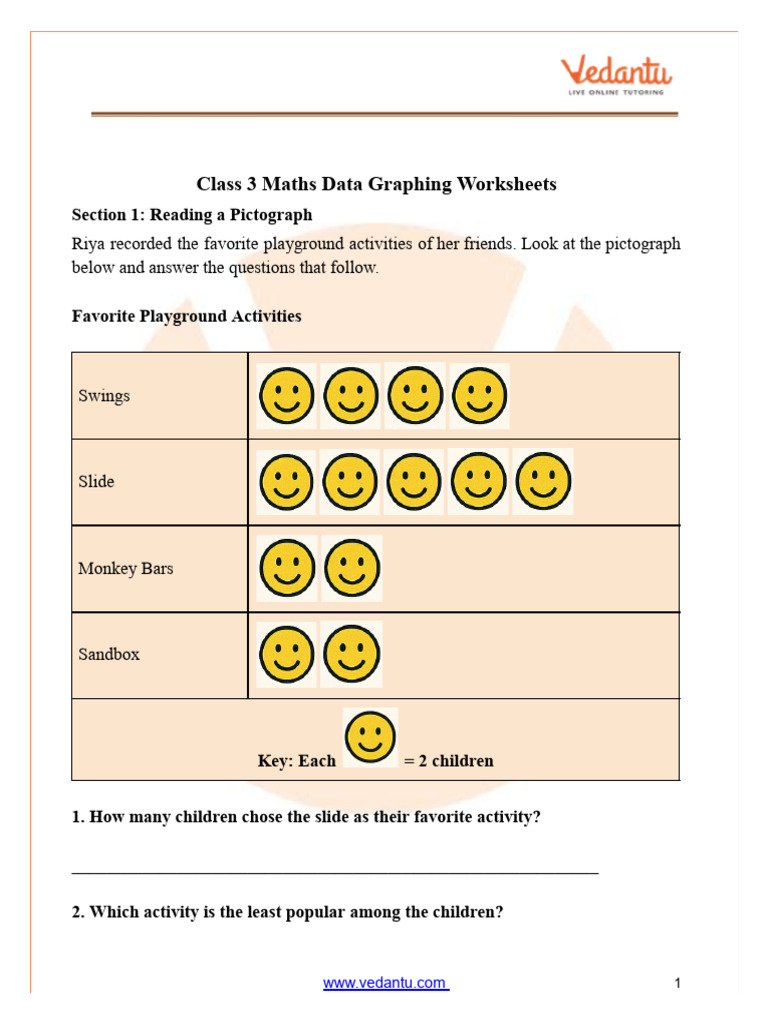 Class 3 Maths Data Graphing Worksheets - Free PDF Practice | PDF