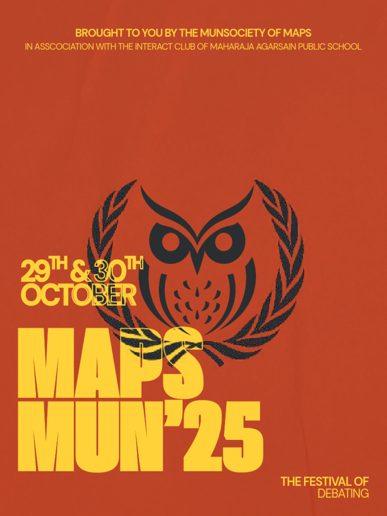 MAPS MUN 2025: Festival of Debating | PDF | United Nations ...