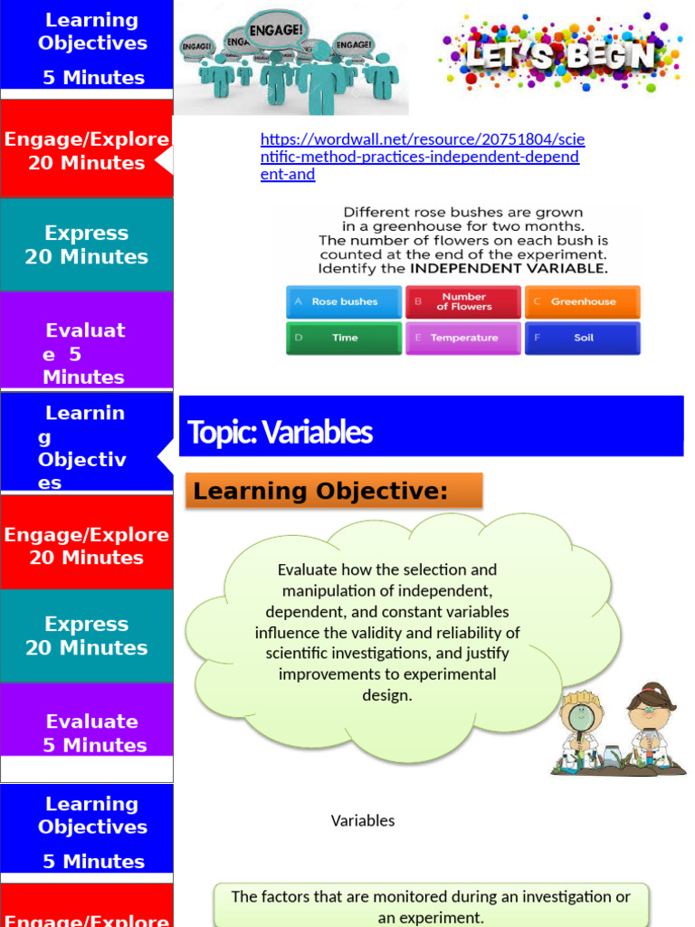 Year 9 W1-Lesson Plan 1 Variables August 2025 | PDF | Evaluation ...