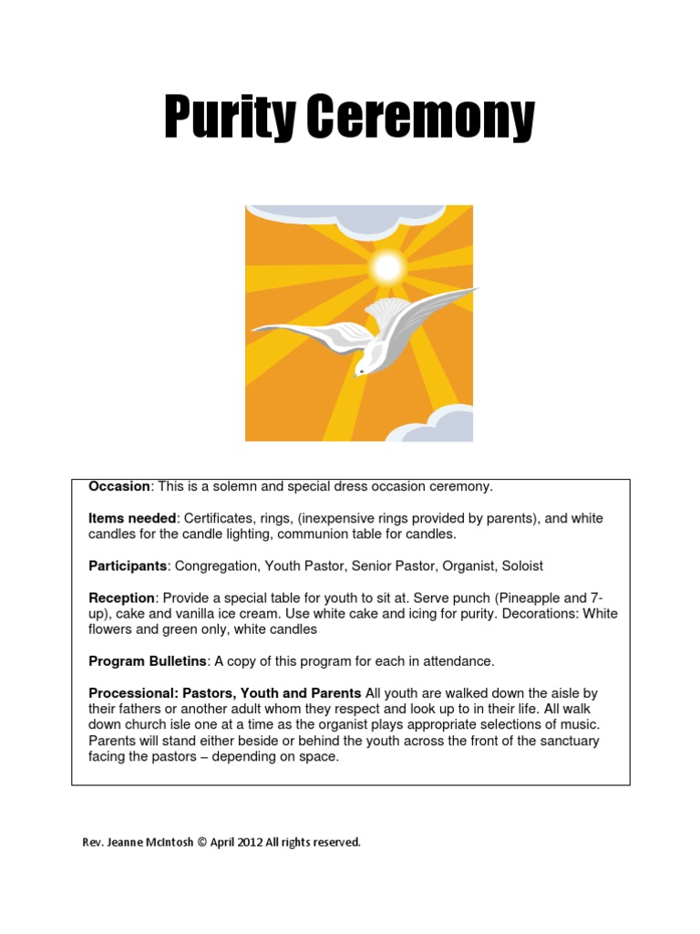 Purity Ceremony for Teens | Sacred | Prayer
