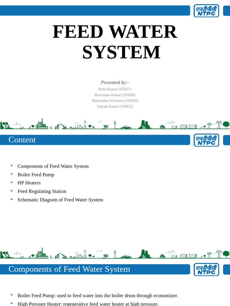 Overview of Feed Water System Components | PDF