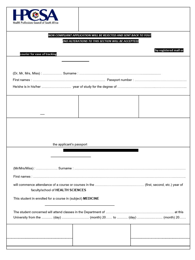 Form 8 Visiting Student 2024 | PDF